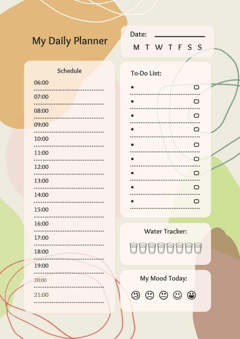 7 Best Daily Calendars by the Hour (FREE Printable Templates ...
