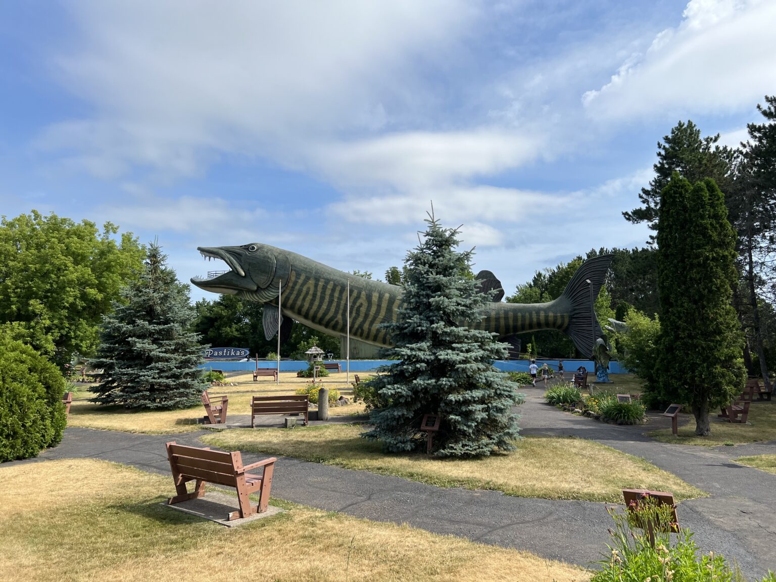 Wacky Wisconsin: World's Largest Muskie Sculpture in Hayward, WI (2022 ...